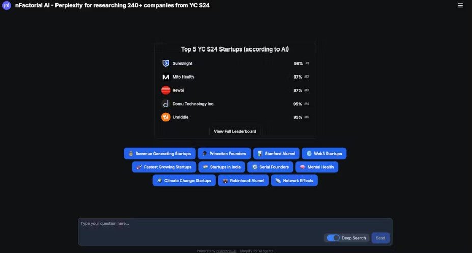 nFactorial AI - Perplexity for researching 240+ companies from YC S24 | Steemhunt